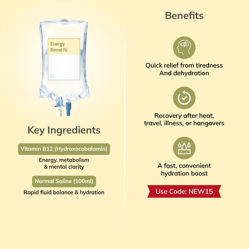 Book Energy Boost IV Drip in UAE with myAster