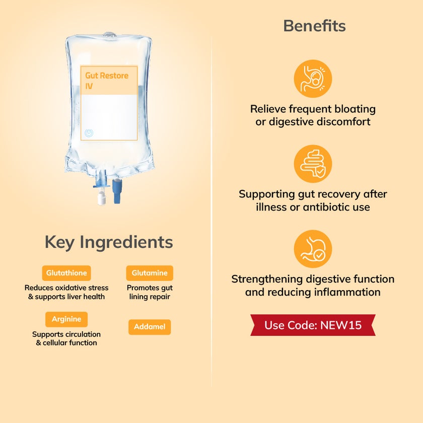 Book Gut Restore IV Drip in UAE with myAster