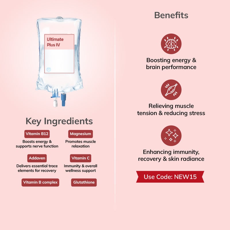 Book Ultimate Plus IV Drip (All-In-One+) in UAE with myAster